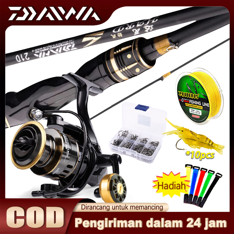 Jual DAIWA Joran Pancing Set Dengan Bahan Serat Karbon 1.8m/2.1m Joran Pancing Umpan Combo ...