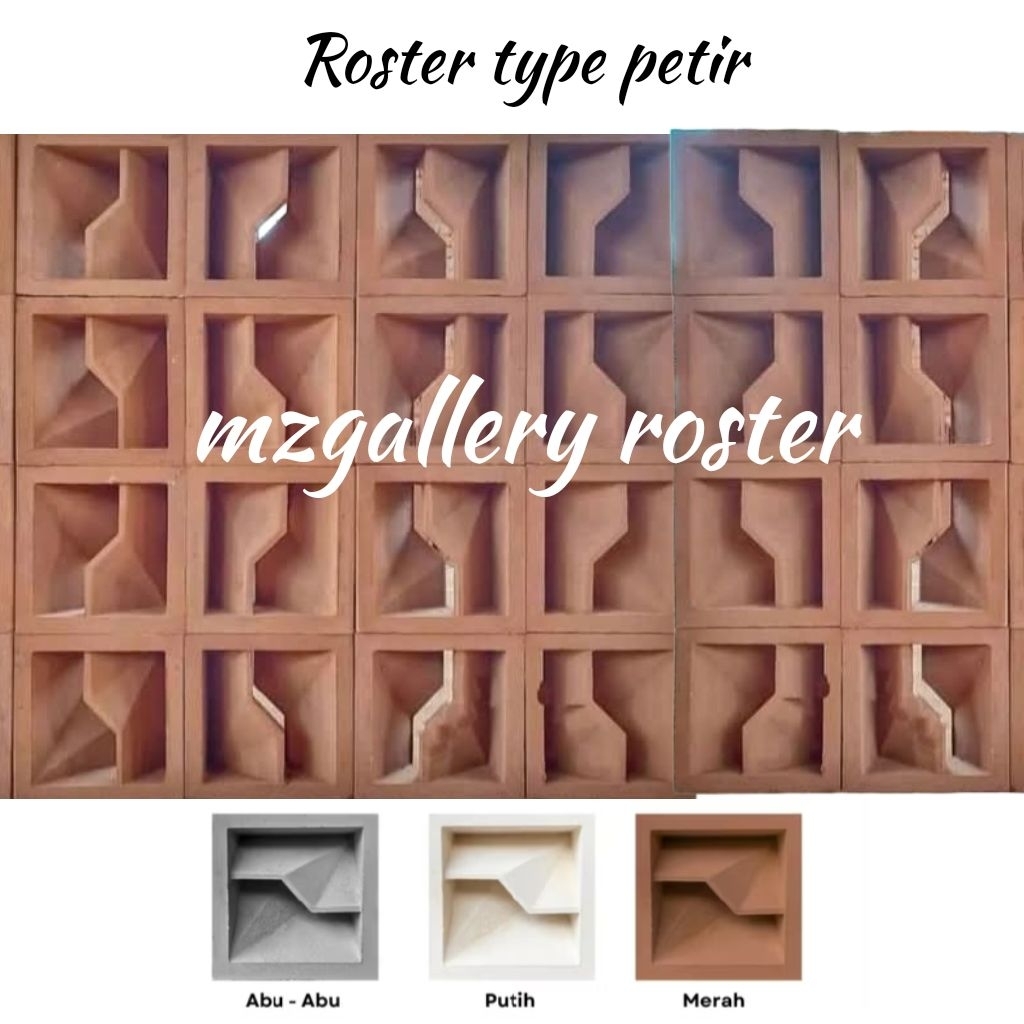 Jual Roster beton / roster motip petir / dua sisi / roster minimalis ...