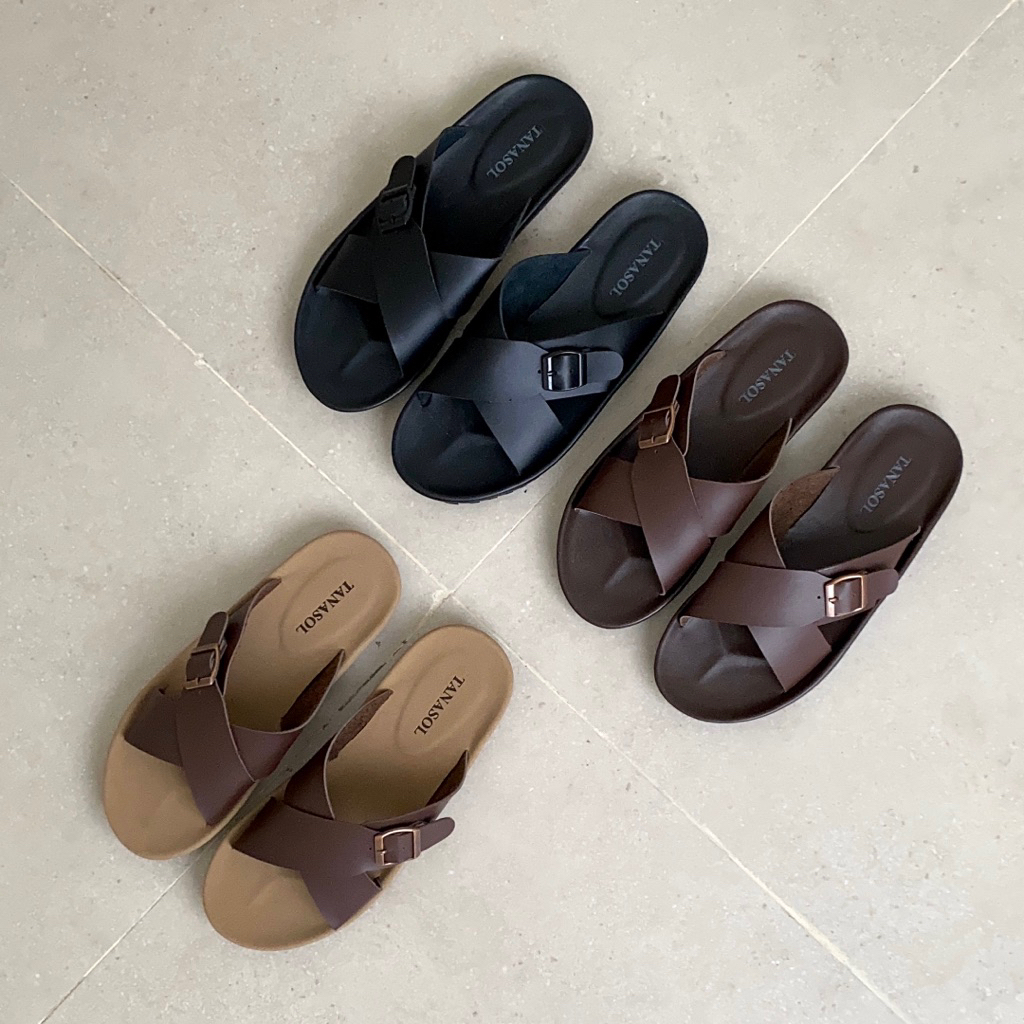 Jual TANASOL | XENO SANDAL | SANDAL COWOK | Shopee Indonesia