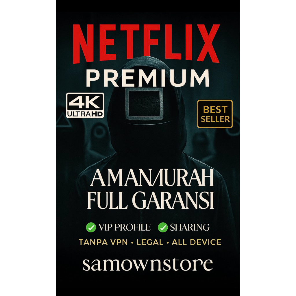 Jual Netflixx 4K Premium Amanah Legal full garansi | termurah | Shopee Indonesia