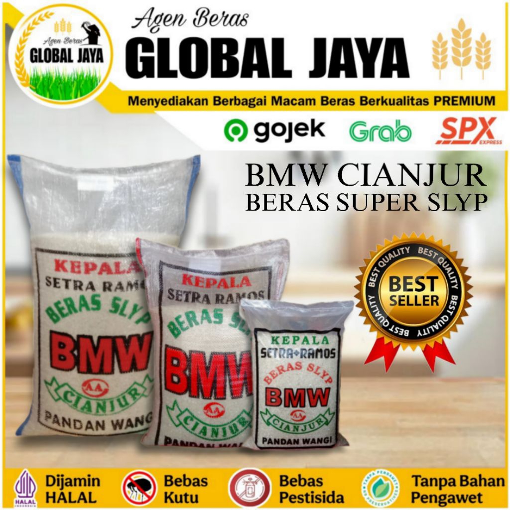 Jual Beras BMW Cianjur 5kg 10 kg dan 20 kg | Shopee Indonesia