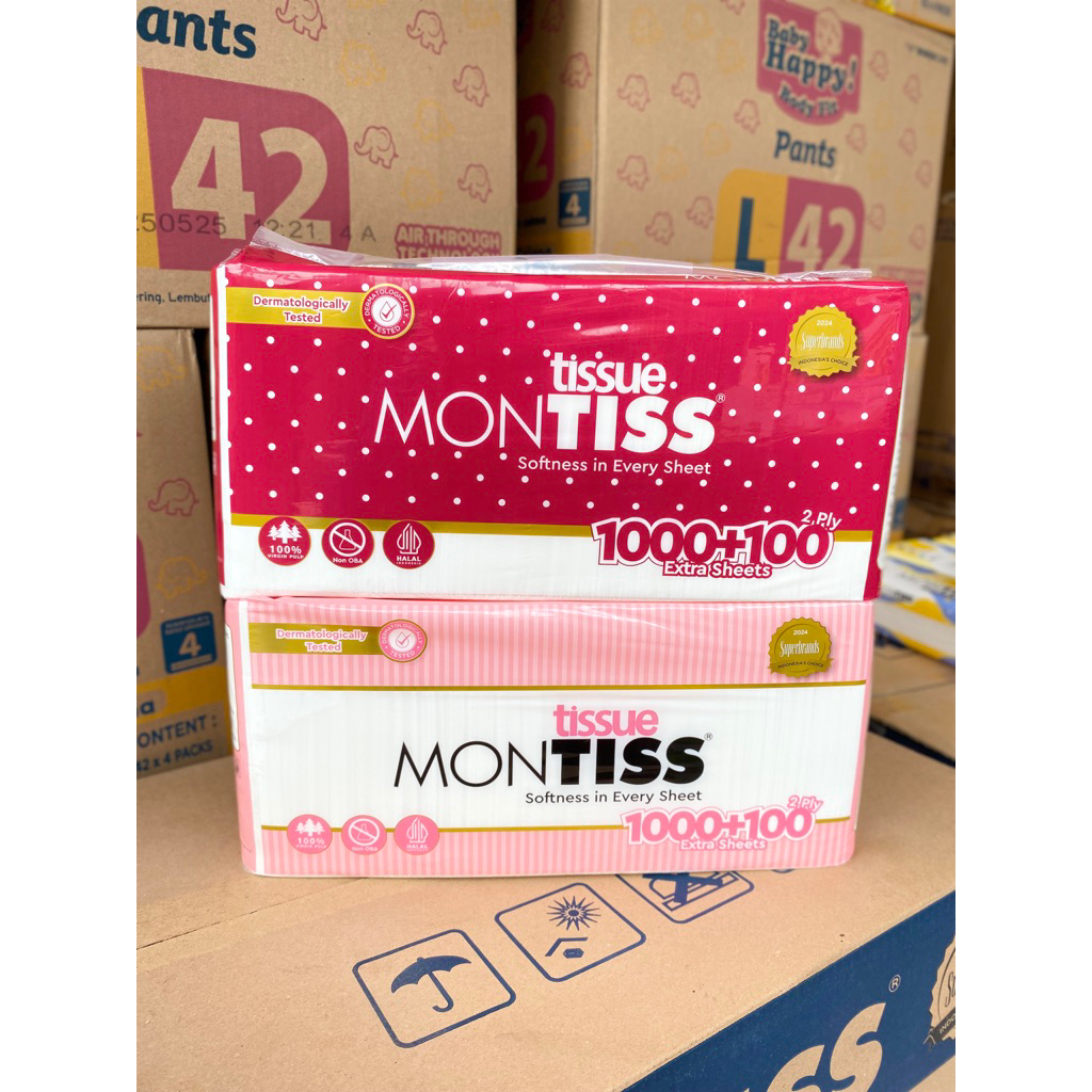 Jual TISU MONTISS SATUAN / BUNDLE ISI 200 Sheet / 250 Sheet | Shopee ...