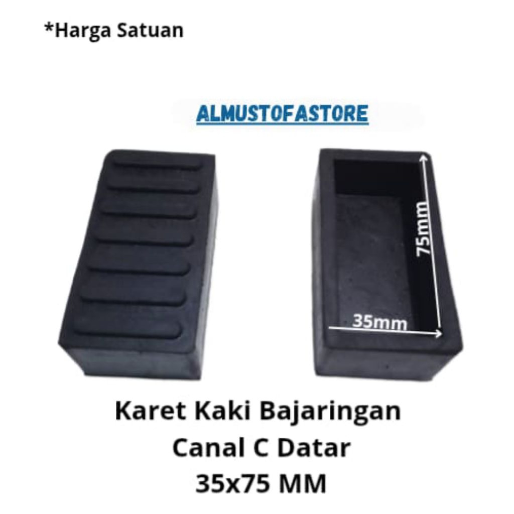 Jual Kaki Karet Tangga Bajaringan Canal C Datar Ukuran 35x75 MM ...