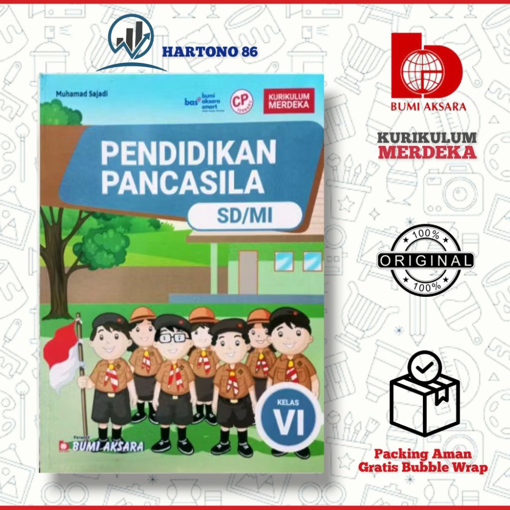 Jual Buku Pendidikan Pancasila Bumi Aksara SD/MI kelas 6 kurikulum merdeka | Shopee Indonesia