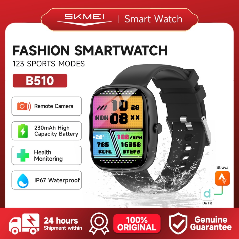 Jual Skmei B510 jam smartwatch pria ip67 waterproof skmei smartwatch ...