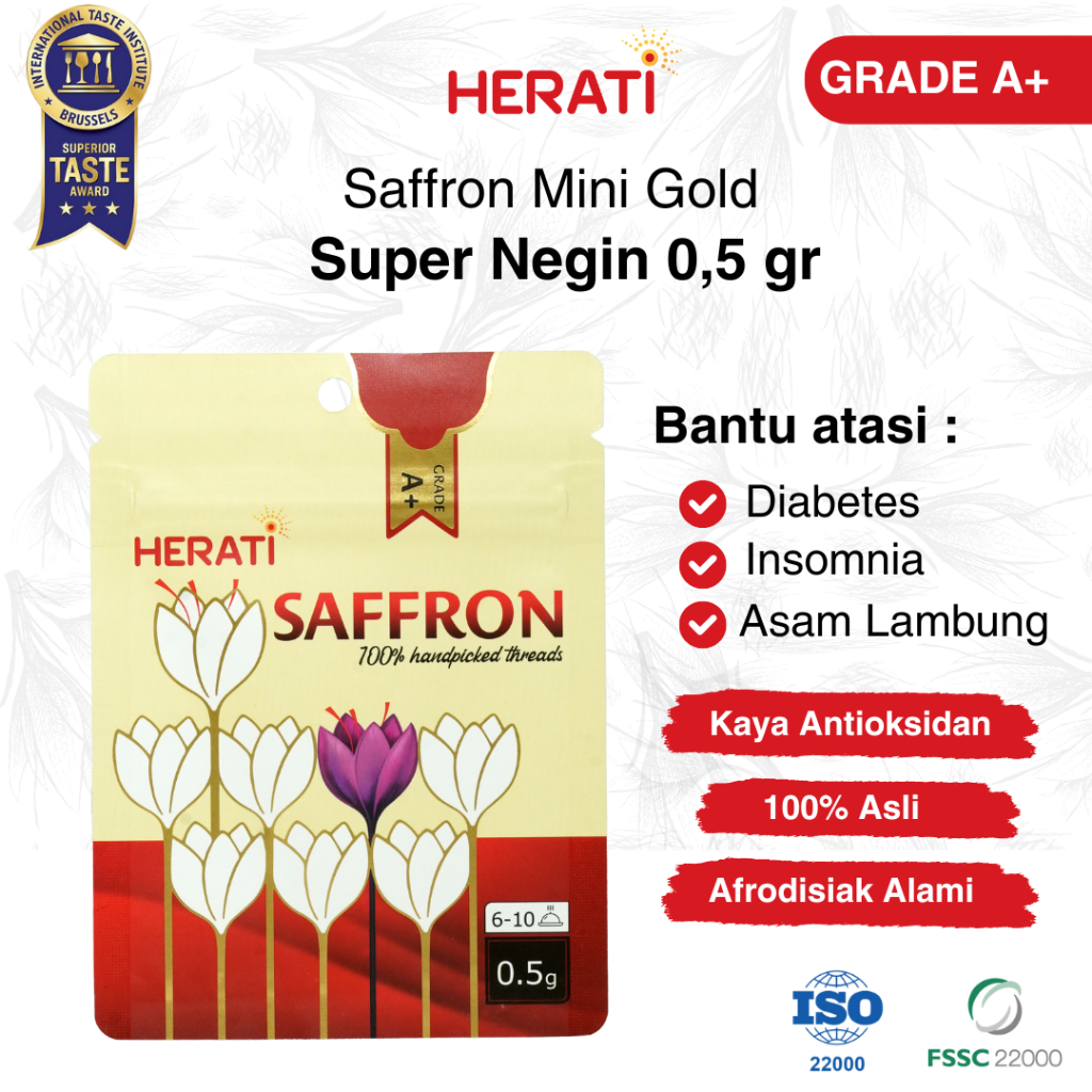Jual Herati Saffron Afghanistan I Safron Super Negin Mini Gold Bunga ...
