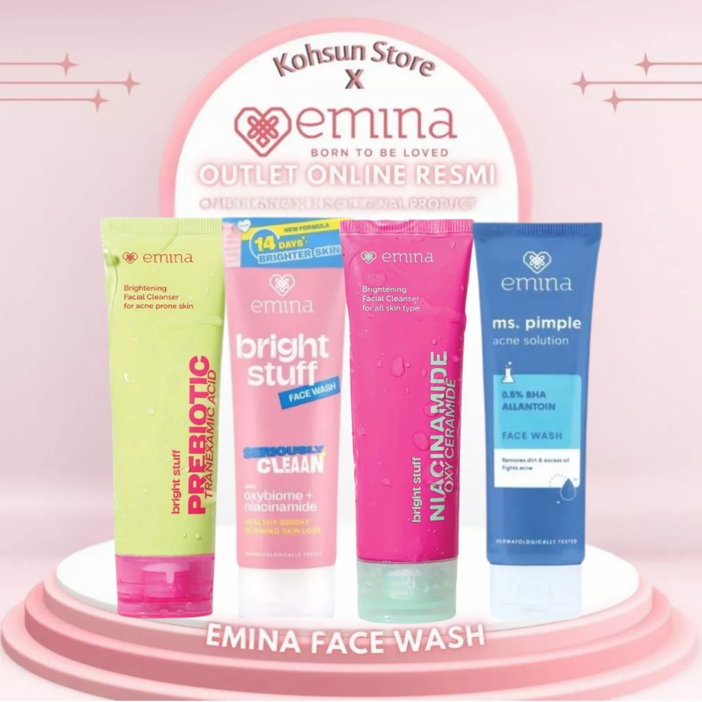 Jual EMINA Face Wash Pembersih Wajah All Skin Type Normal Oil Acne ...