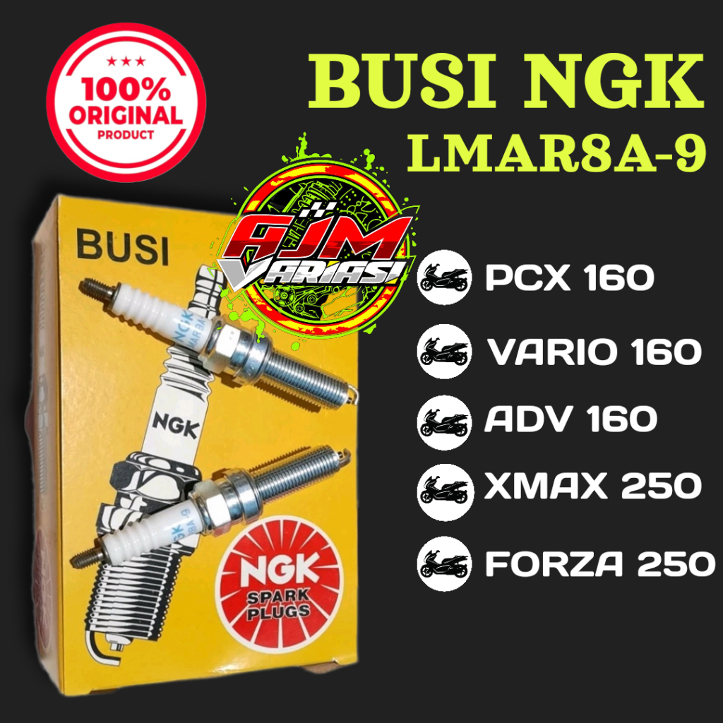 Jual Busi NGK LMAR8A-9 Vario 160, PCX 160, ADV 160, XMAX, Forza ...