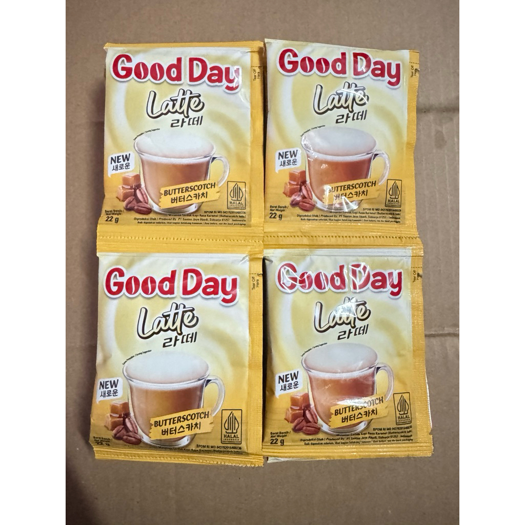 Jual Goodday Latte Butterscotch 1Renceng isi 10Sachet | Shopee Indonesia