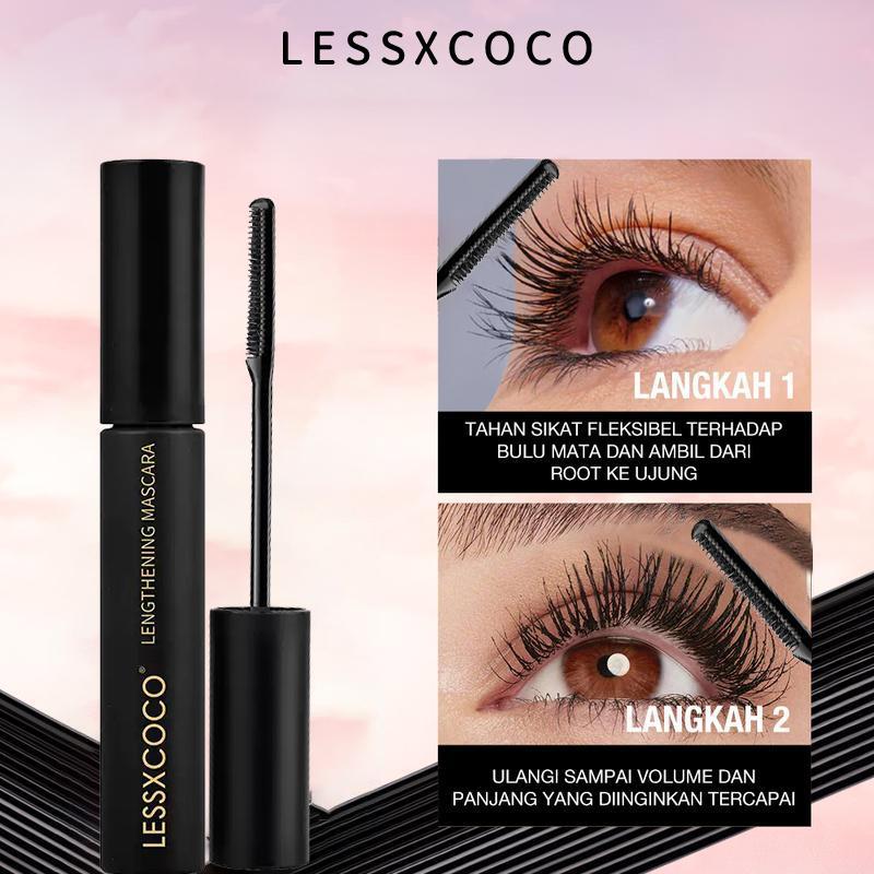 Jual LESSXCOCO Mascara Waterproof Long Lasting 24H - Tahan 24Jam ...