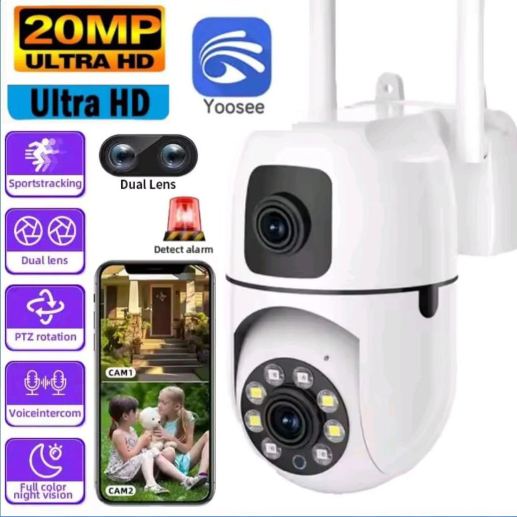 Jual Yoosee Dual Lensa IP Camera PTZ outdoor Wifi | Shopee Indonesia