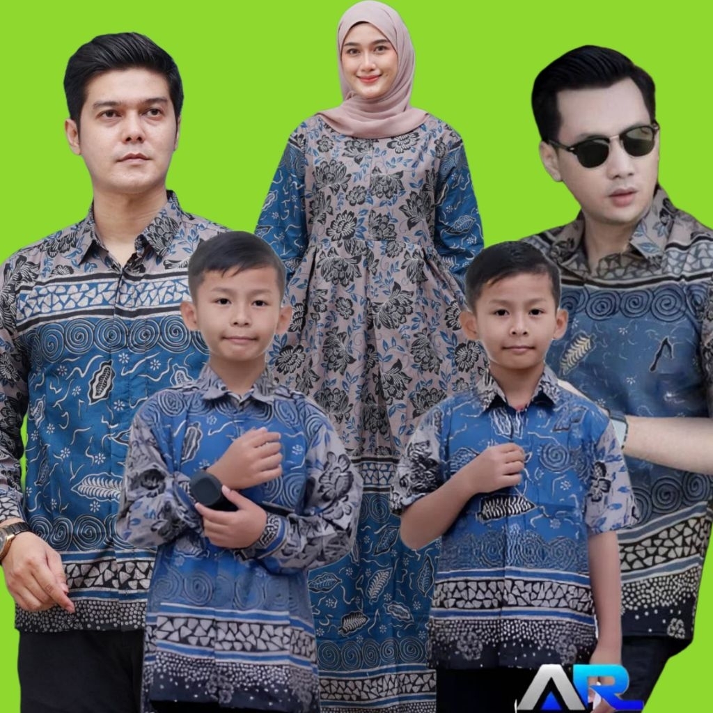 Jual kemeja Batik Couple Keluarga Motif Godong Gedang | Shopee Indonesia