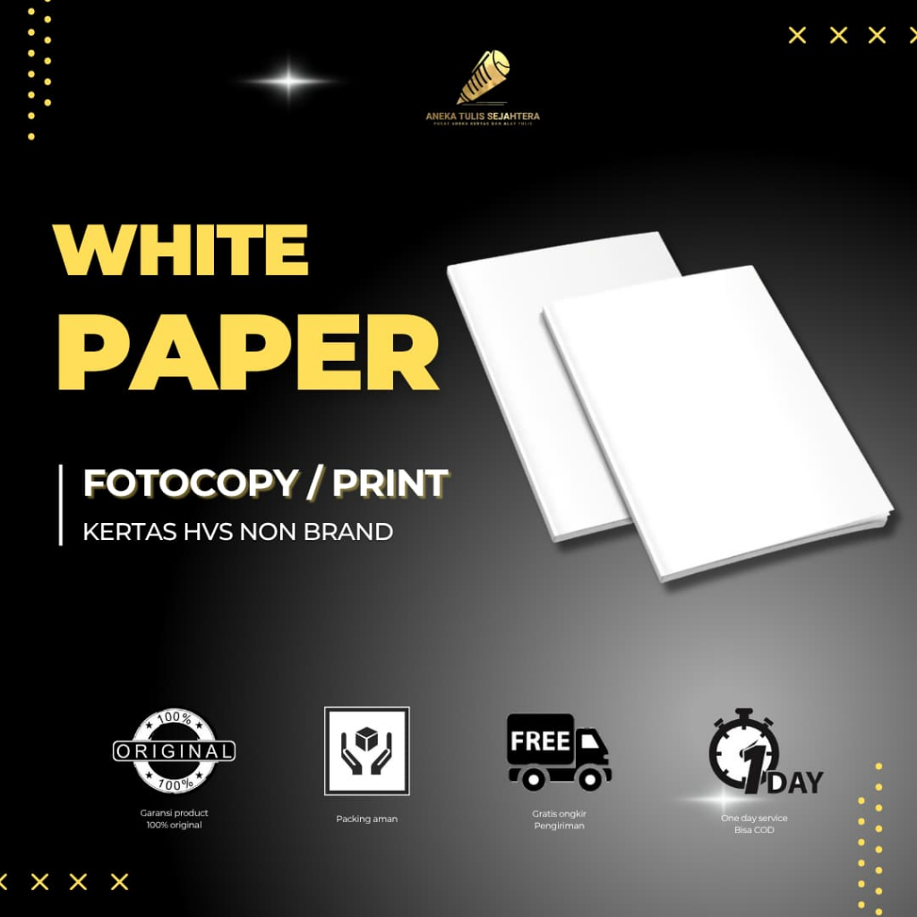 Jual PROMO !! HVS A4 dan F4 Putih 80gram / 80 GSM | Shopee Indonesia