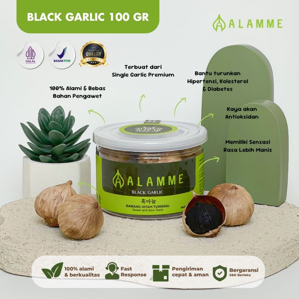 Jual Alamme - Black Garlic Bawang Hitam Tunggal Premium Alamme 100gr ...