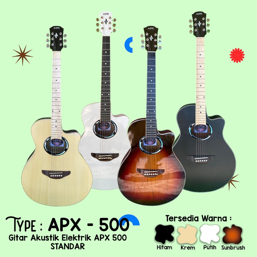 Jual Gitar Akustik dan elektrik APX STANDAR Bergaransi Dan Free Packing Kayu | Shopee Indonesia