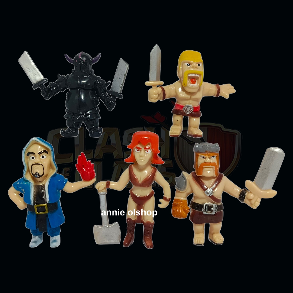 Jual ACTION FIGURE CLASH OF CLANS FIGUR COC BAHAN KARET PADAT | Shopee ...
