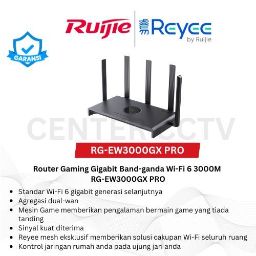 Jual RG-EW3000GX PRO Ruijie 3000M Wi-Fi 6 Dual-band Gigabit Gaming ...