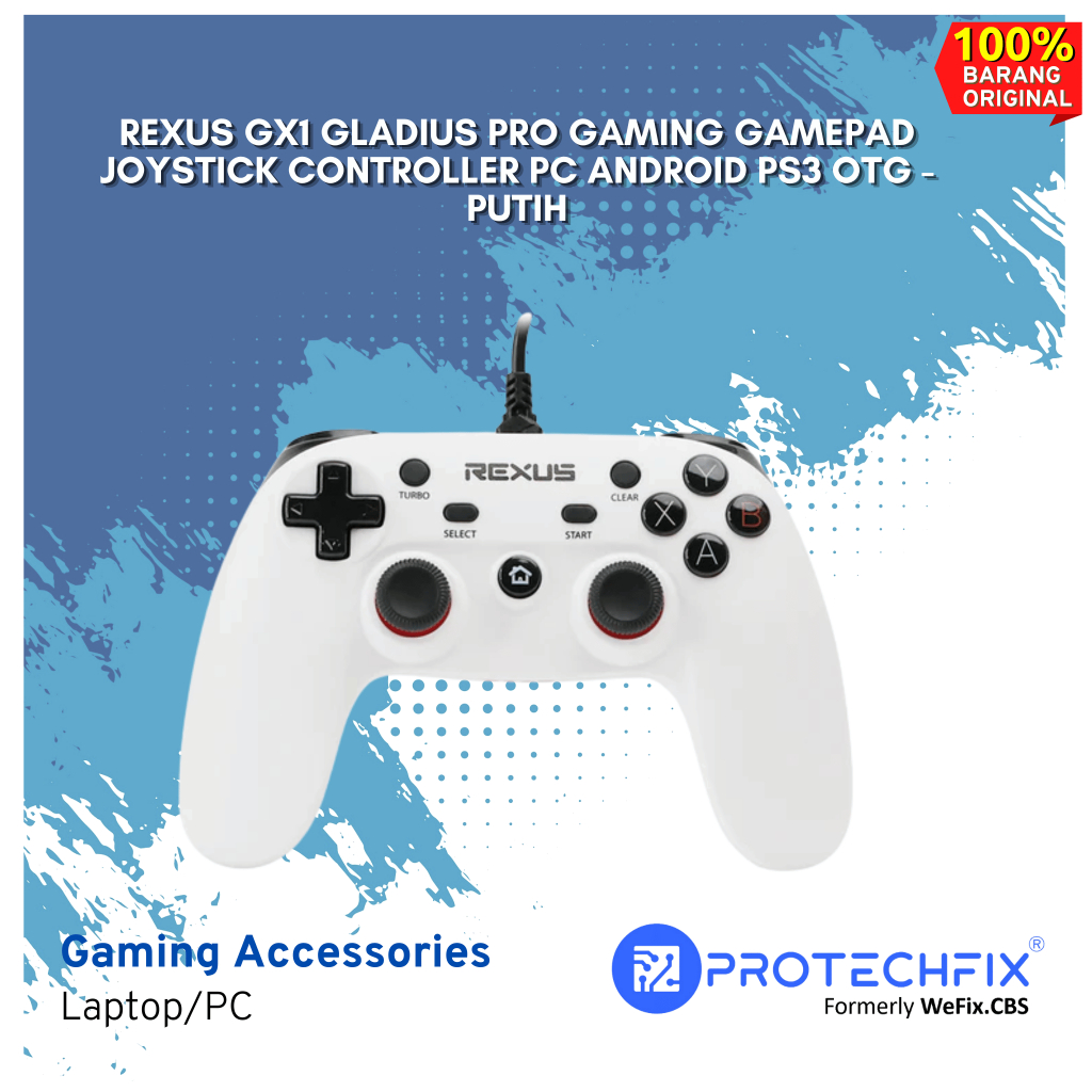 Jual REXUS GX1 Gladius Pro Gaming Gamepad Joystick Controller PC ...