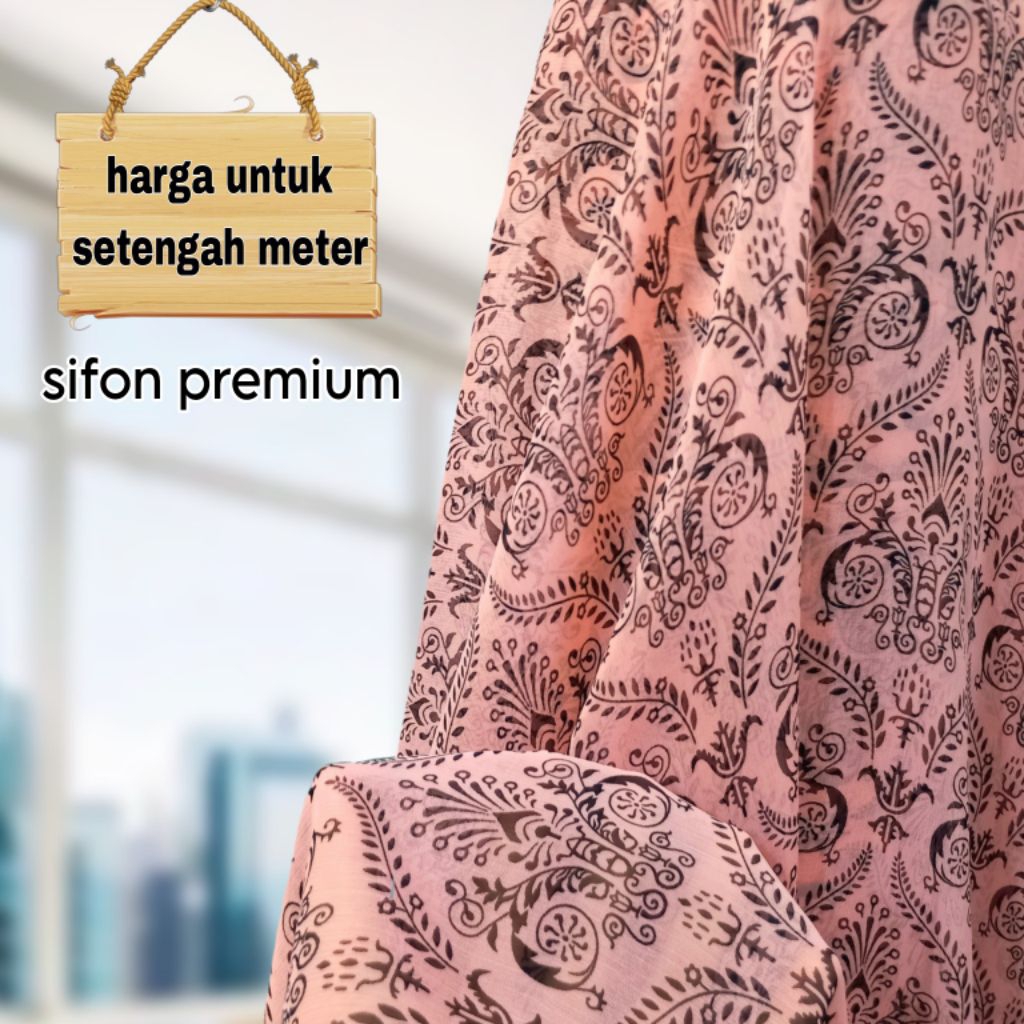 Jual Kain Sifon Premium Motif Bunga Terbaru | Shopee Indonesia