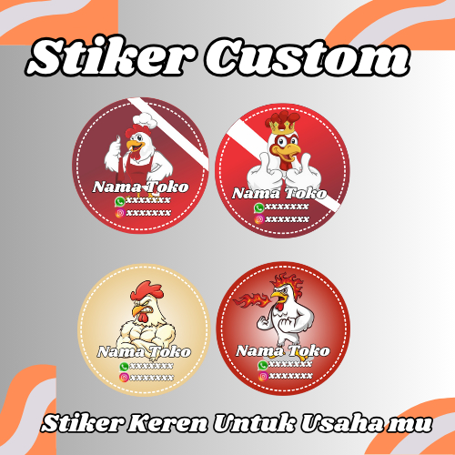 Jual Stiker Costum\Label Nama Toko\Sticker Costum\Stiker Label Stiker ...