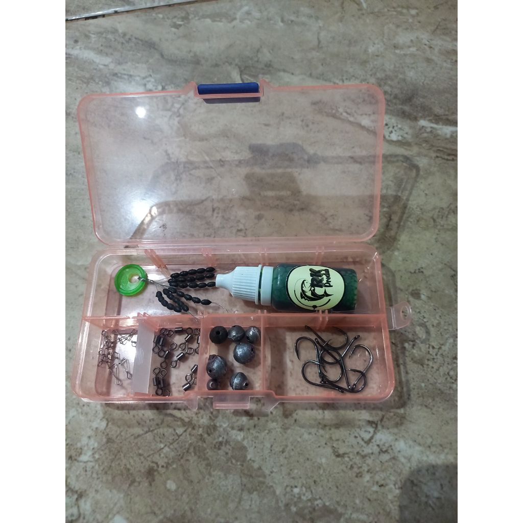 Jual paket set kail stopper timah mata kail essen RK | Shopee Indonesia