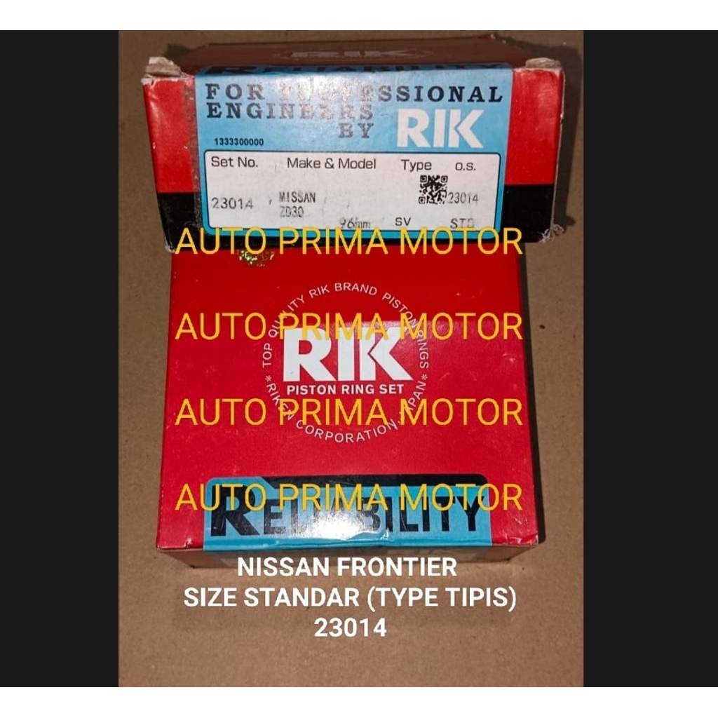 Jual RING PISTON SEHER NISSAN FRONTIER FRONTIR 3.0CC ZD30 STD STANDAR ...