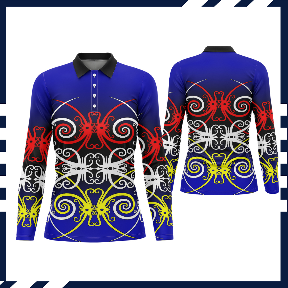 Jual Kaos Polo Batik Dayak Kalimantan Baju Pria Wanita Motif Batik ...