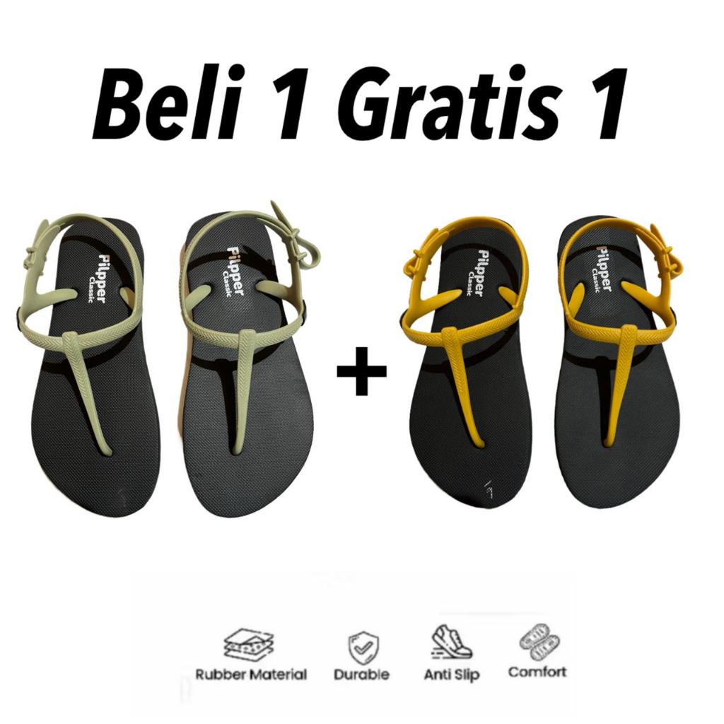 Jual Sandal Sendal Jepit Japit Cewek Wanita Perempuan Premium Beli 1 ...