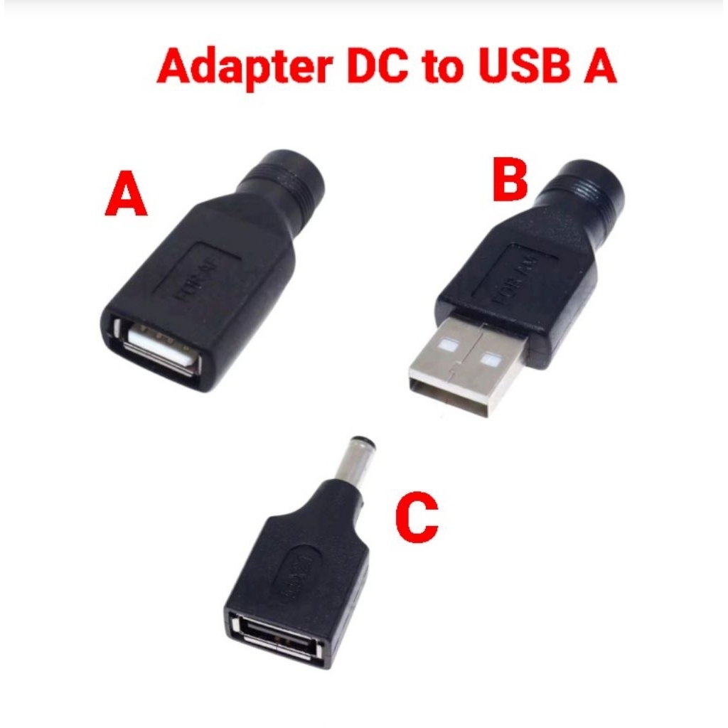 Jual Adapter converter series konektor power supply charger port USB A ...