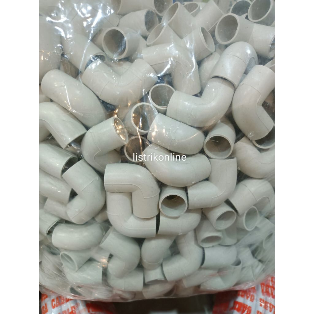 Jual SAMBUNGAN PIPA LISTRIK ELBOW KENI L KNEE T 5/8 17MM ISI 500pcs ...