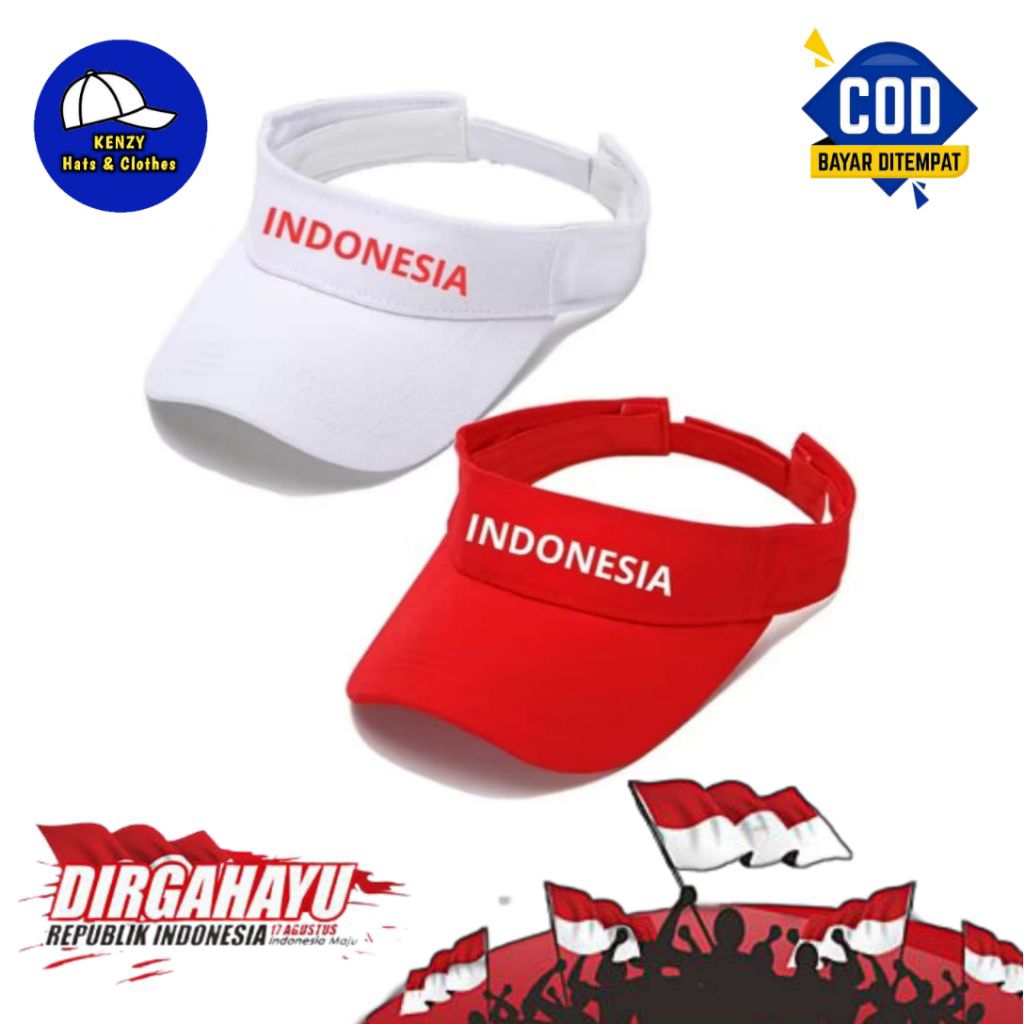 Jual Topi Golf HUT RI Dirgahayu 17an /Topi Hari Kemerdekaan Indonesia ...