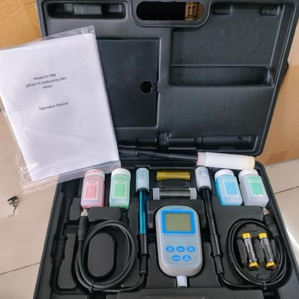 Jual Alat Ukur Kualitas Air AMTAST EC900 EC 900 8in1 pH/mV Conductivity ...