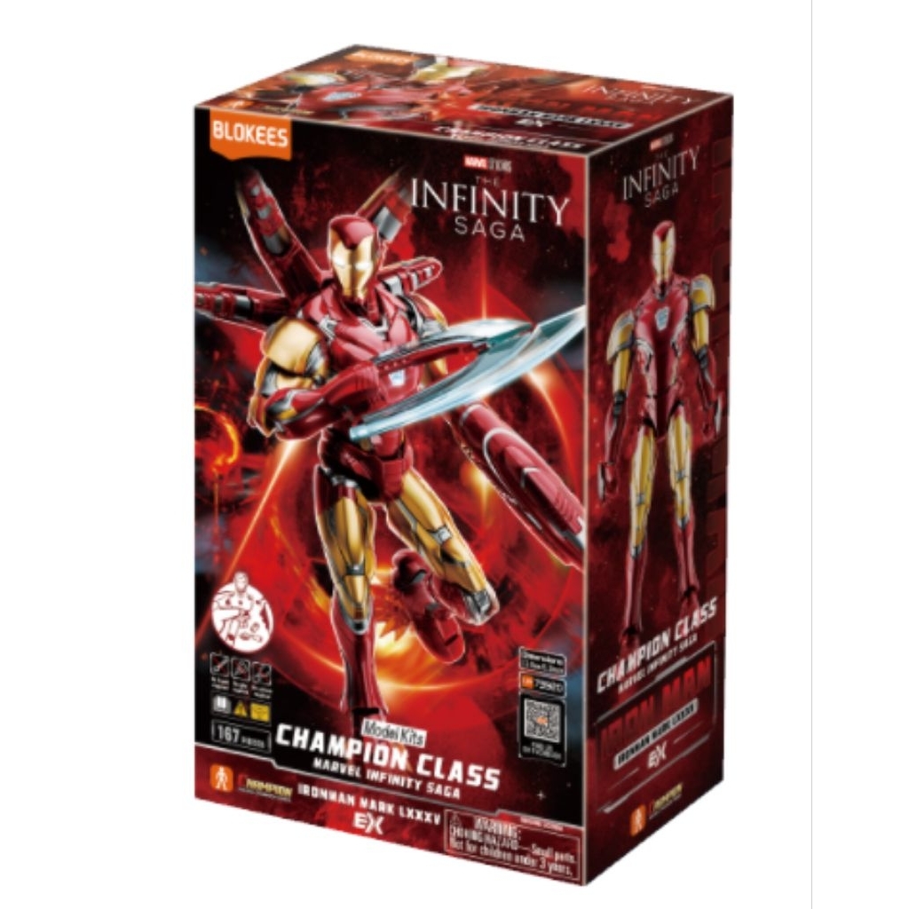Jual Buluke Figures Marvel Hero - Champion Class (CC01) Iron Man MK85 ...