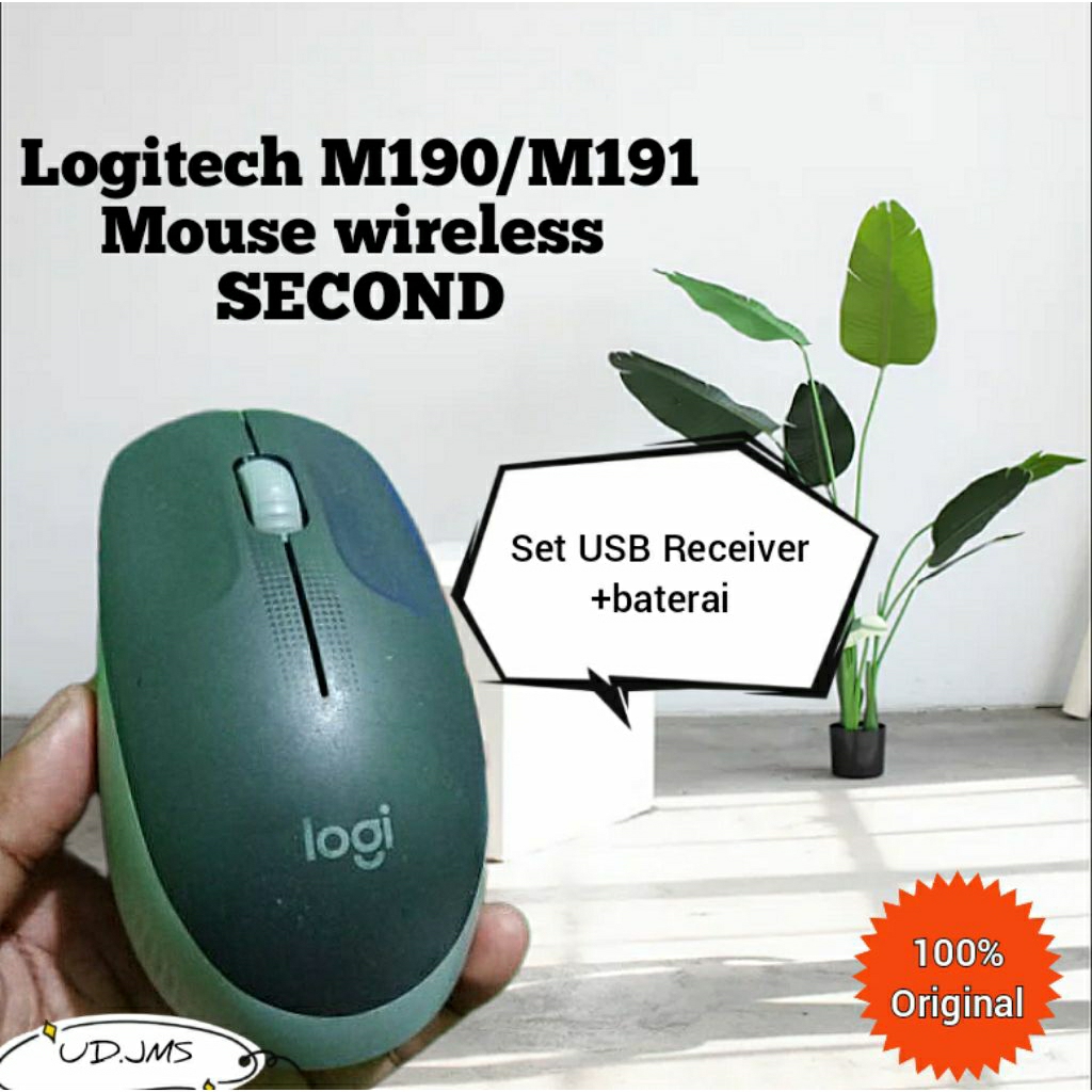 Jual Mouse wireless Logitech M190 M191 Original 100%-Second | Shopee ...