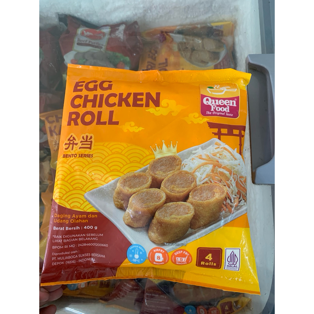 Jual QUEENFOOD EGG CHICKEN ROLL 400GR (HARGA ONLINE) | Shopee Indonesia