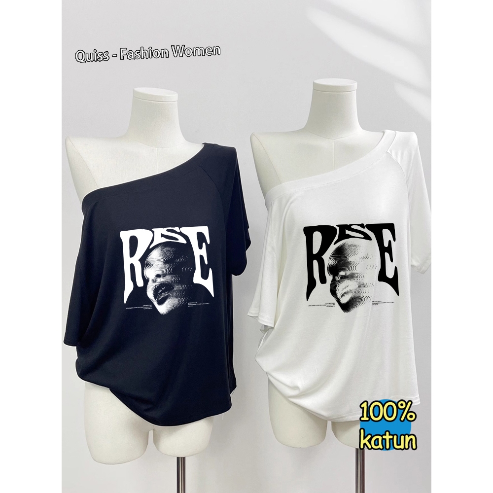 Jual Quiss baju atasan wanita terbaru Amerika Y2K Pola trendi putih ...