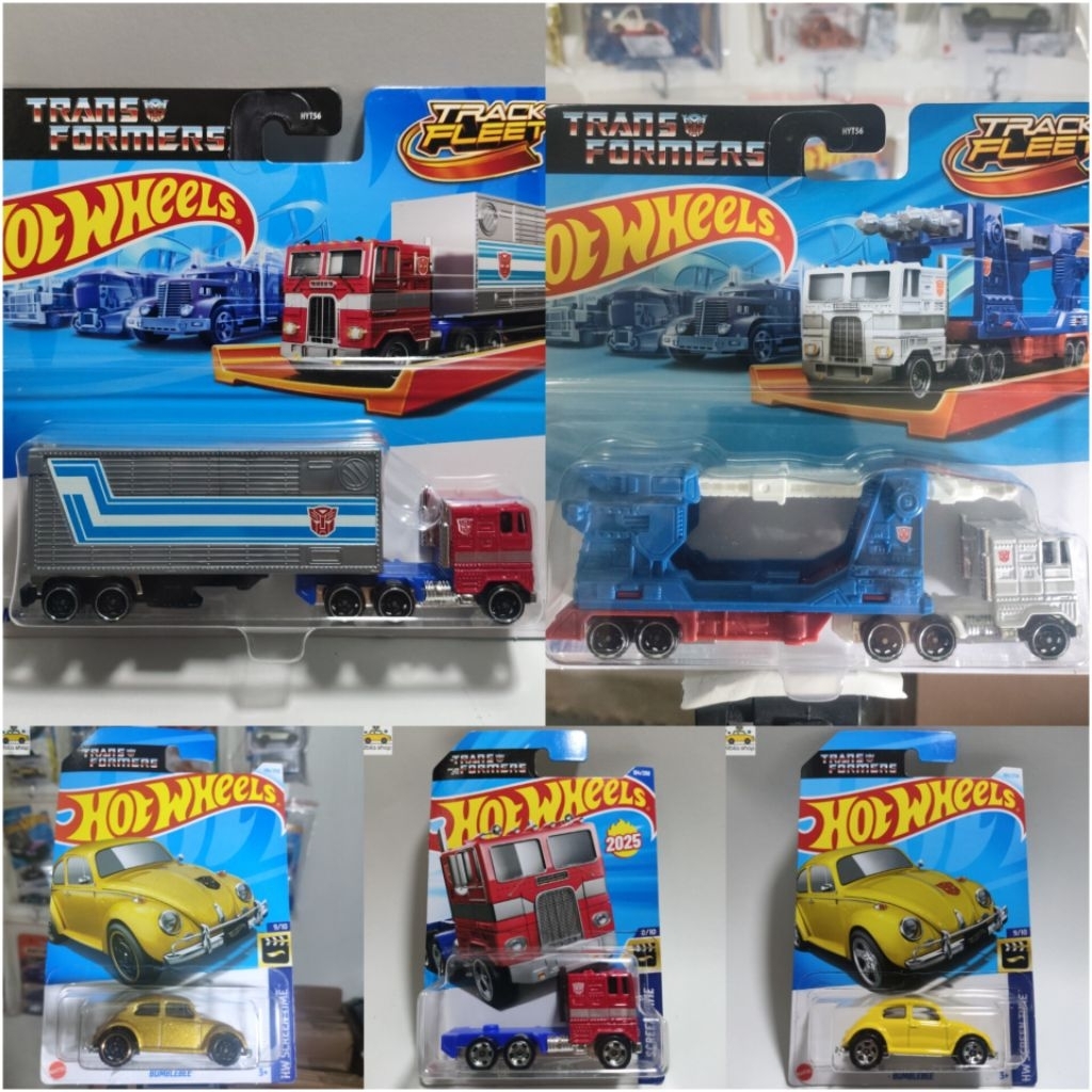 Jual Hot Wheels Transformers Optimus Prime Fleet Truck - Track fleet ...