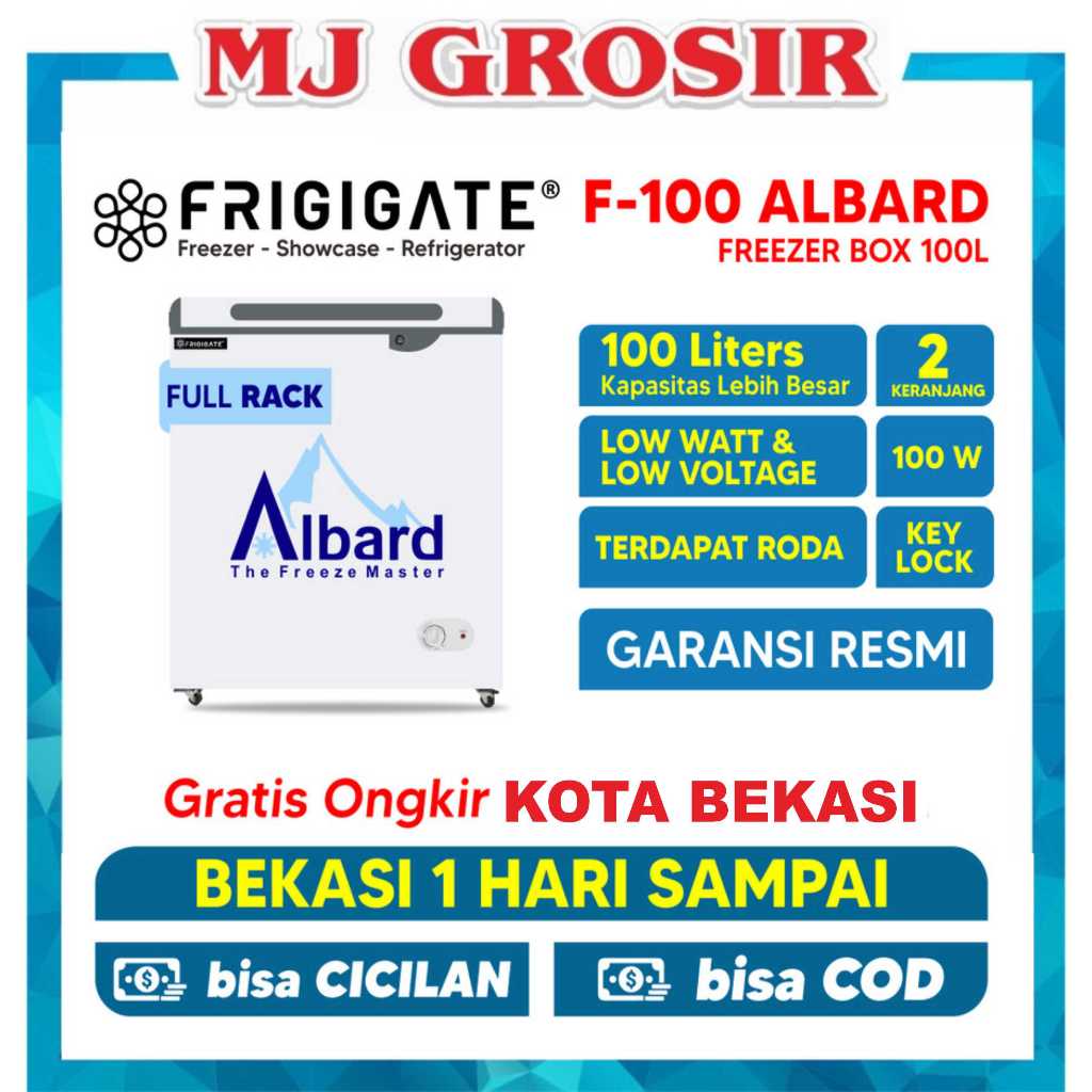 Jual FRIGIGATE F 100 / ALBARD F100 / SRF 110 / PCF 118 CHEST FREEZER ...