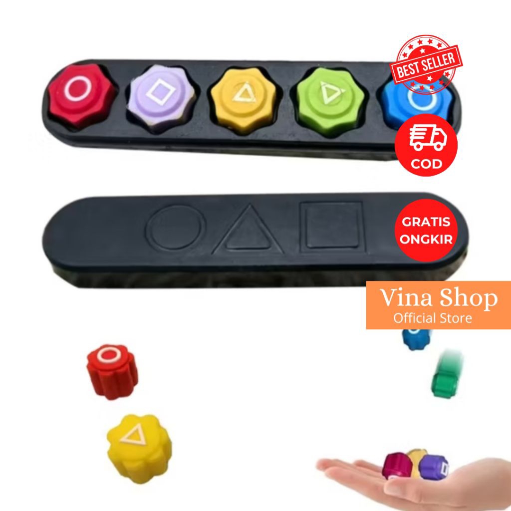 Jual Dadu Squid Game Dadu Warna Warni Gonggi | Shopee Indonesia