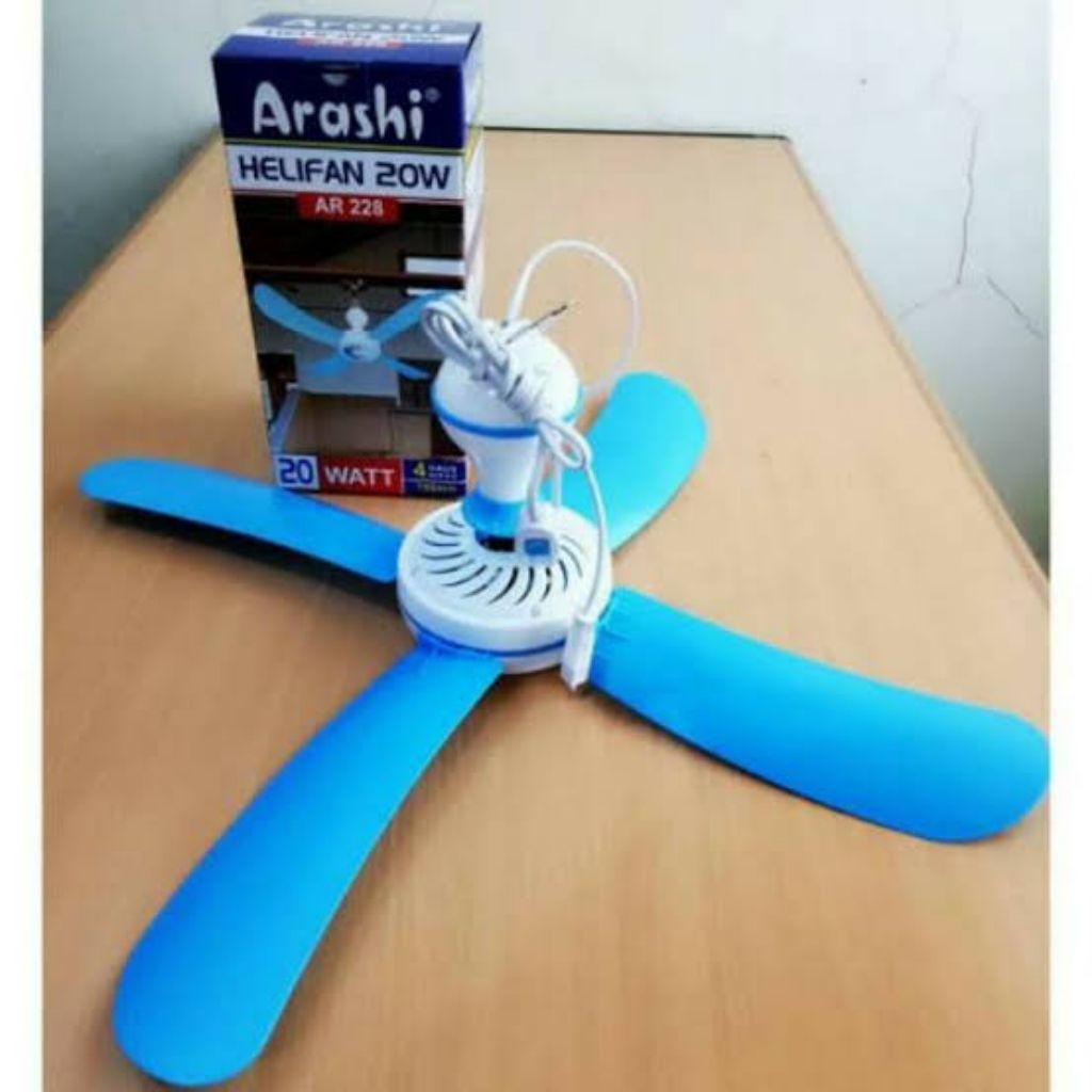 Jual HELIFAN / KIPAS ANGIN GANTUNG 4DAUN ARASHI 20W | Shopee Indonesia