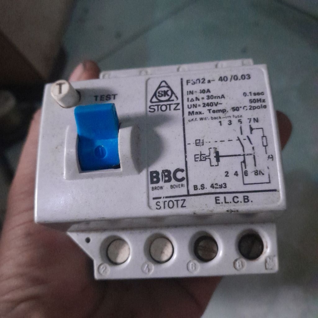 Jual MCB STOTZ FS02A-40/0.03 SCOND NORMAL SESUAI FOTO | Shopee Indonesia