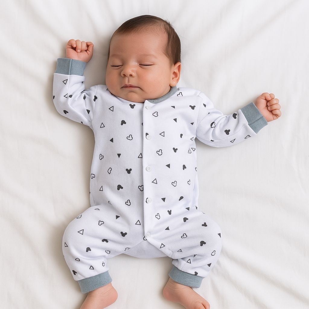 Jual bodysuit panjang newborn 0-3 bulan maksimal bb 6kg / sleepsuit ...