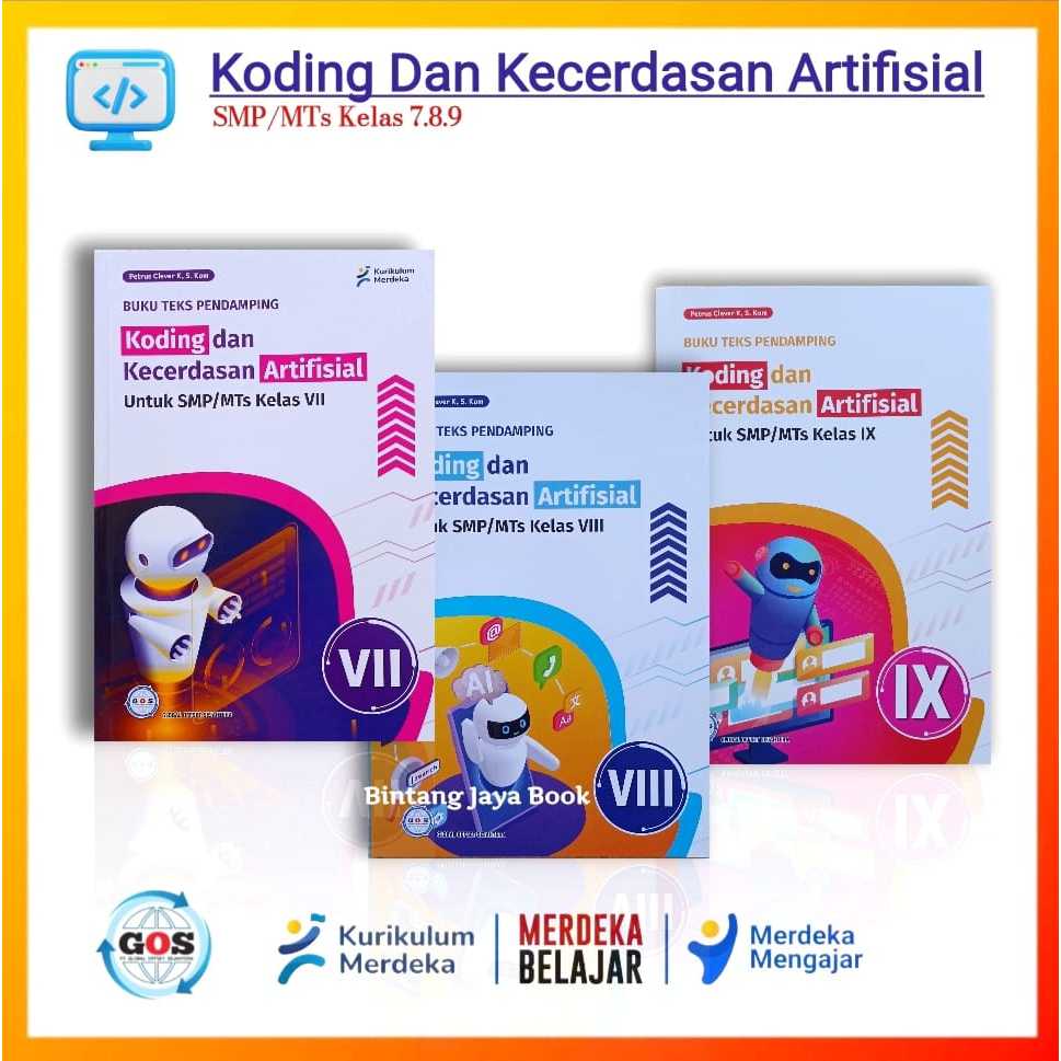 Jual Buku Koding Dan Kecerdasan Artifisial Untuk SMP/MTs Kelas 7 8 9 Kurikulum Merdeka | Shopee ...