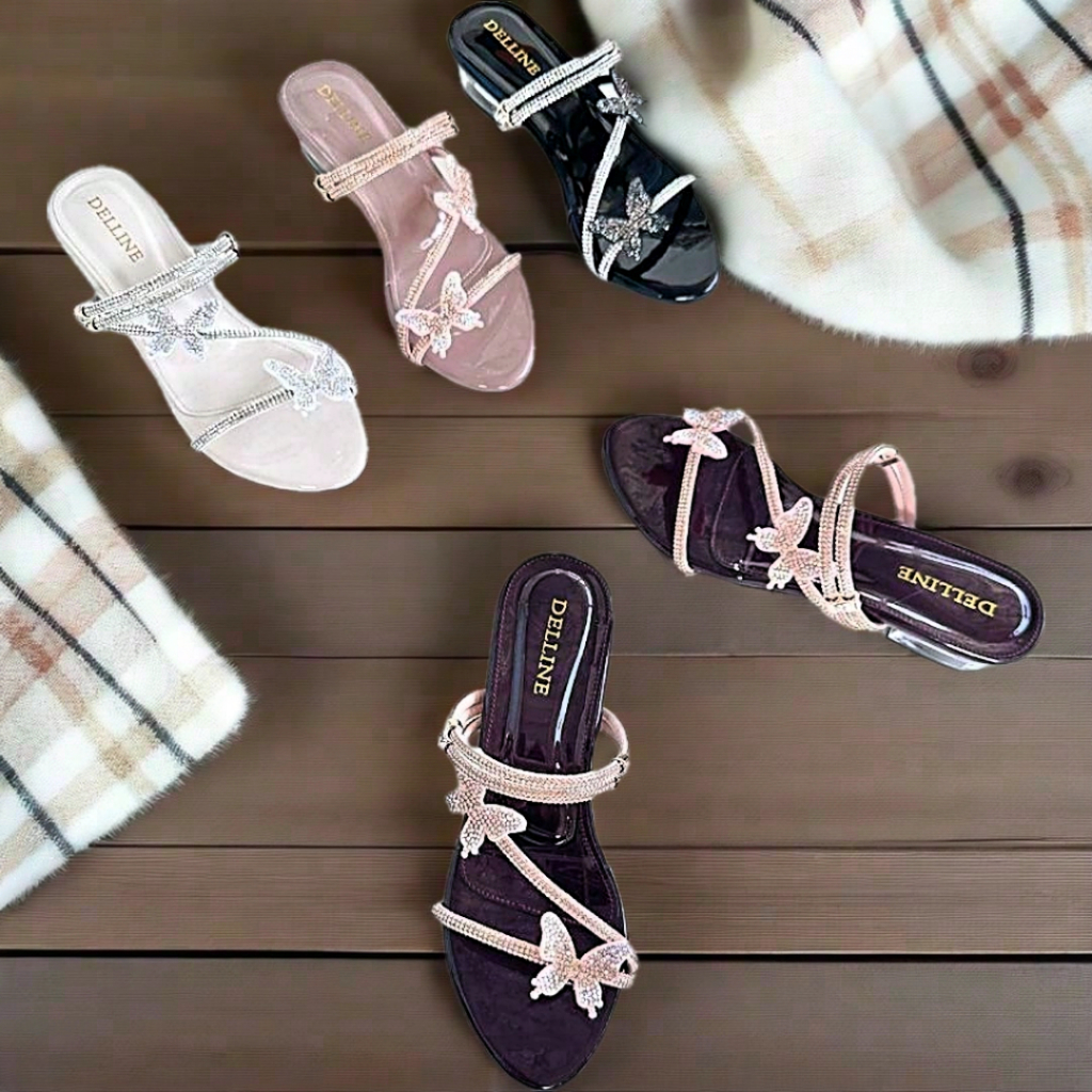 Jual HEELS KACA 3 CM GLOSSY PREMIUM DELLINE SABRINA KI 01 | Shopee ...