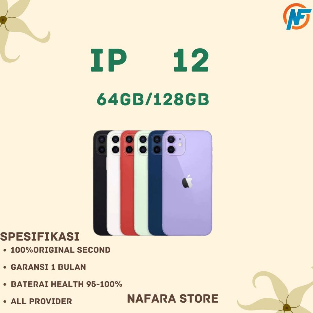 Jual IP12 64GB 128GB IP12&AIPHONE 11 128GB/64GB GSM LTE 4G SECOND 100% Original Fullset I MULUS ...