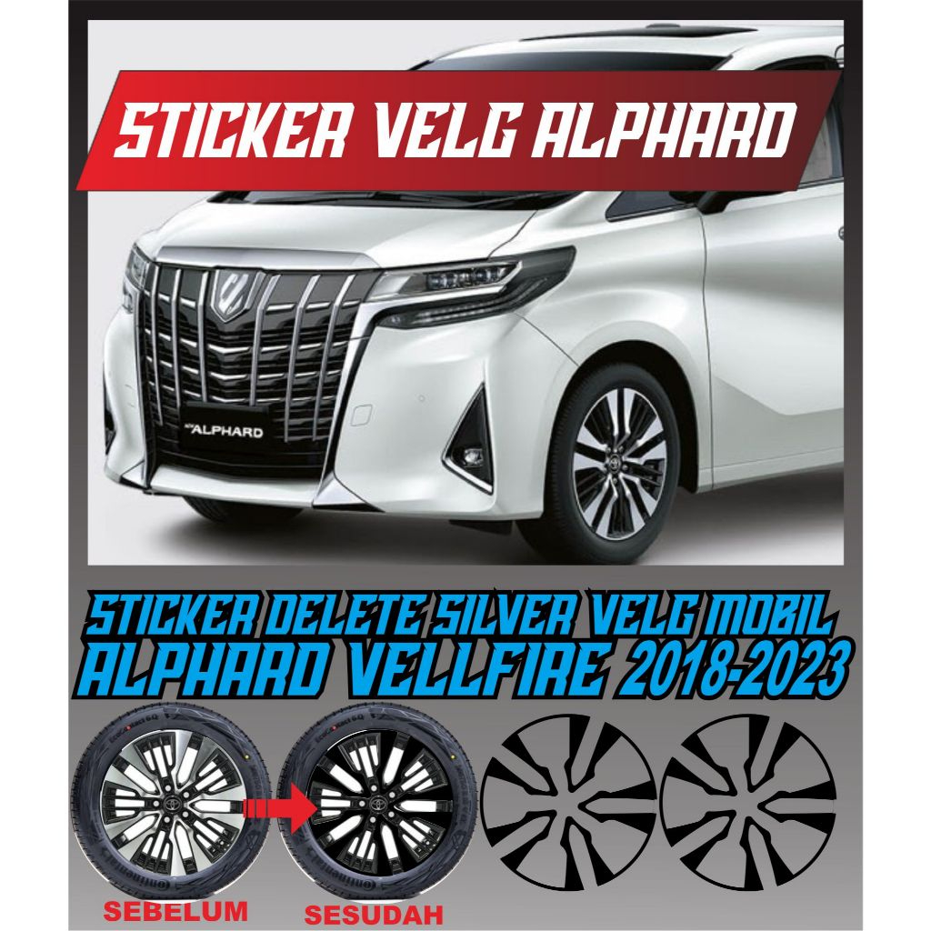 Jual STICKER VELG MOBIL/ DELETE SILVER VELG/ STICKER VELG MOBIL ALPHARD ...