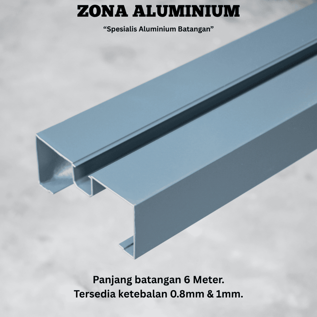 Jual Aluminium Batangan 0559 Kusen M Polos 4 Inch | Shopee Indonesia