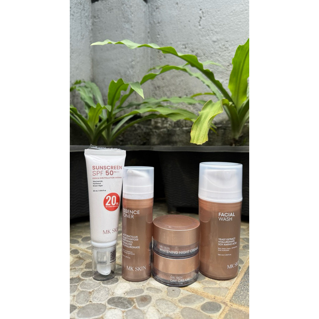 Jual MK Skin Whitening Series + MK Skin Sunscreen SPF 50 Pa+++ netto ...