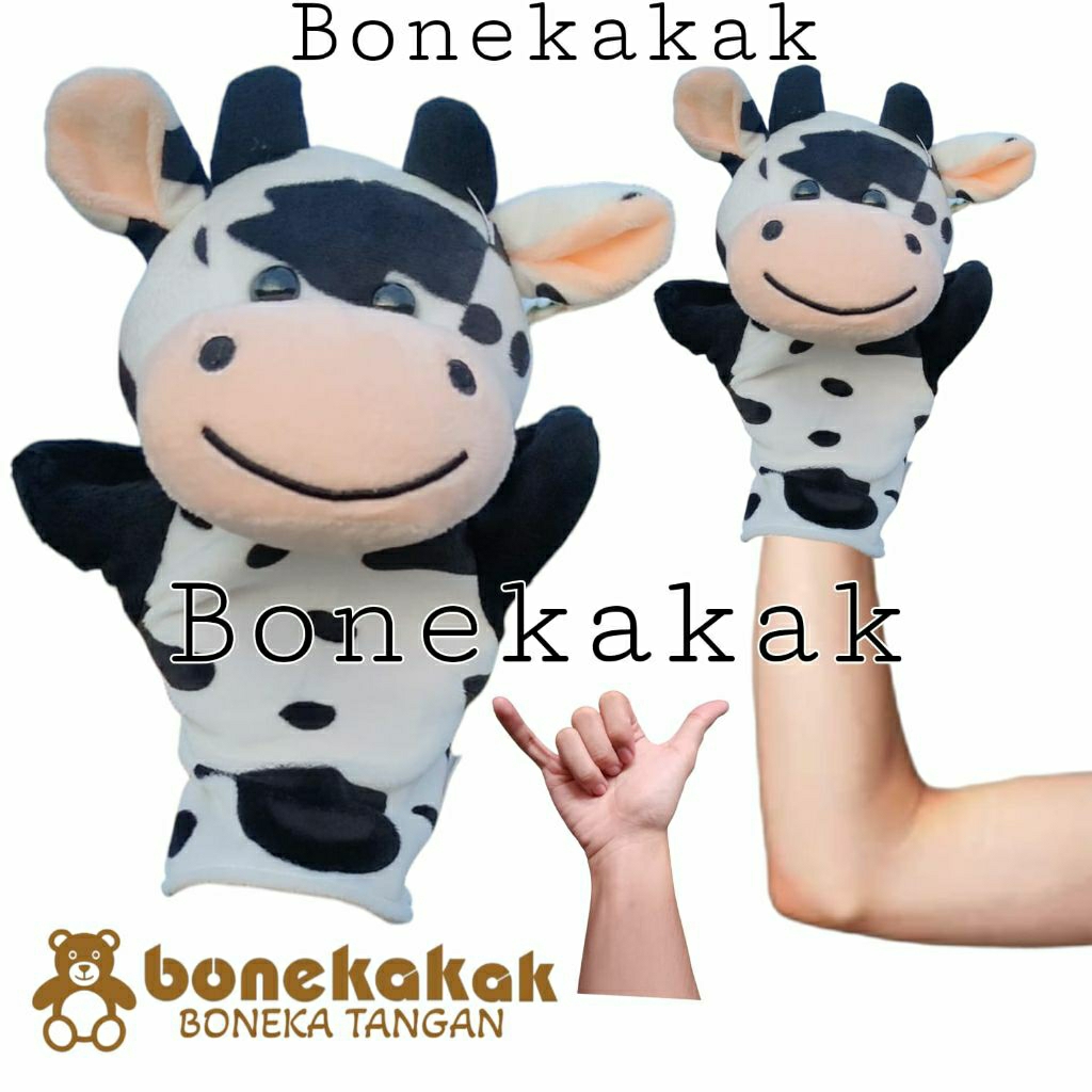 Jual boneka sapi boneka tangan cow moo / handpuppet / boneka dongeng ...