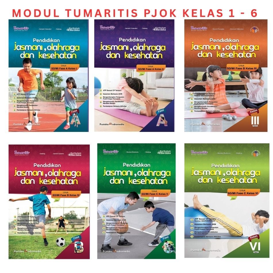 Jual Buku Modul Tumaritis Kelas 1 2 3 4 5 6 PJOK Pendididkan Jasmani ...